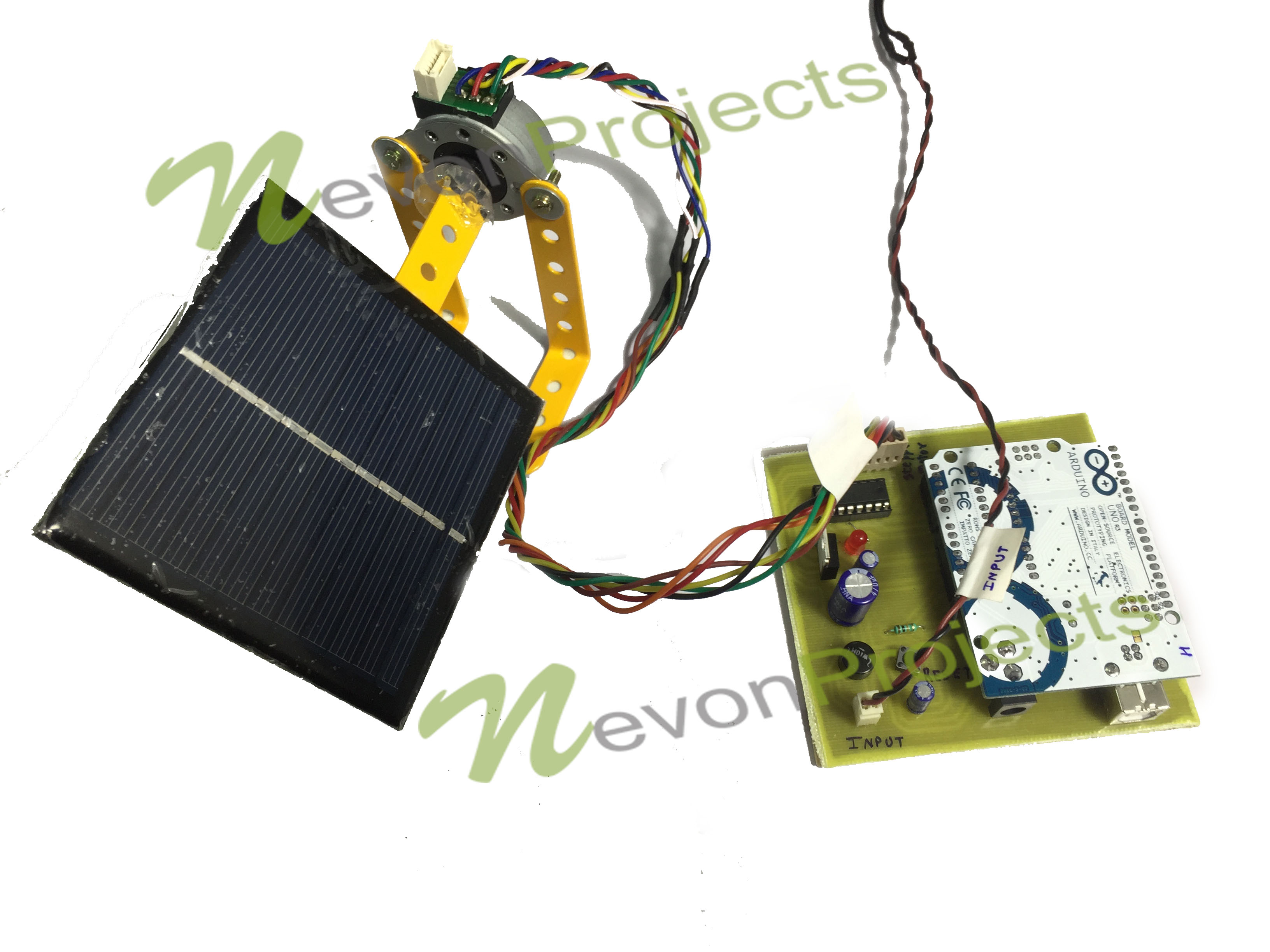 Sun Tracking Solar Panel Project Circuit Diagram