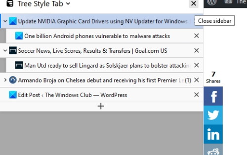Tree Style Tab add-on for Firefox lets you arrange your excess Tabs neatly - New4Trick.Com
