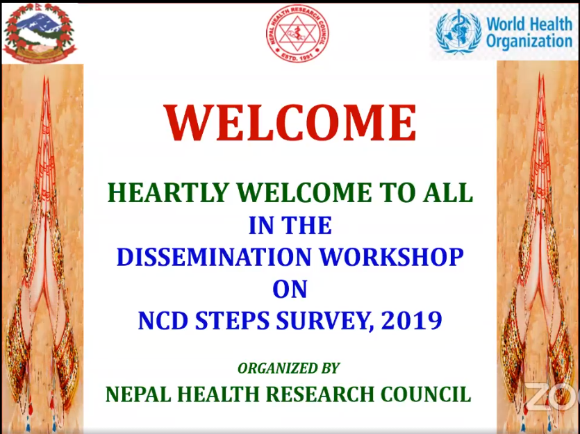 National Dissemination of NCD STEPS survey 2019. – Nepal Health ...