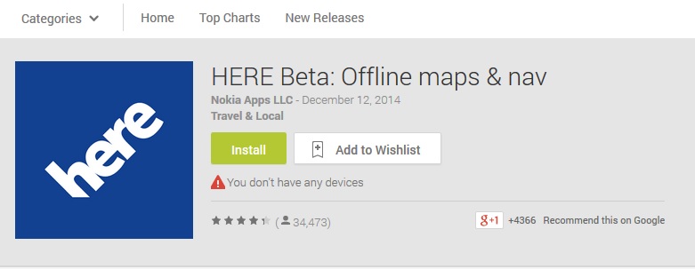 HERE Android app updated with 64-Bit processors support | Nokiapoweruser