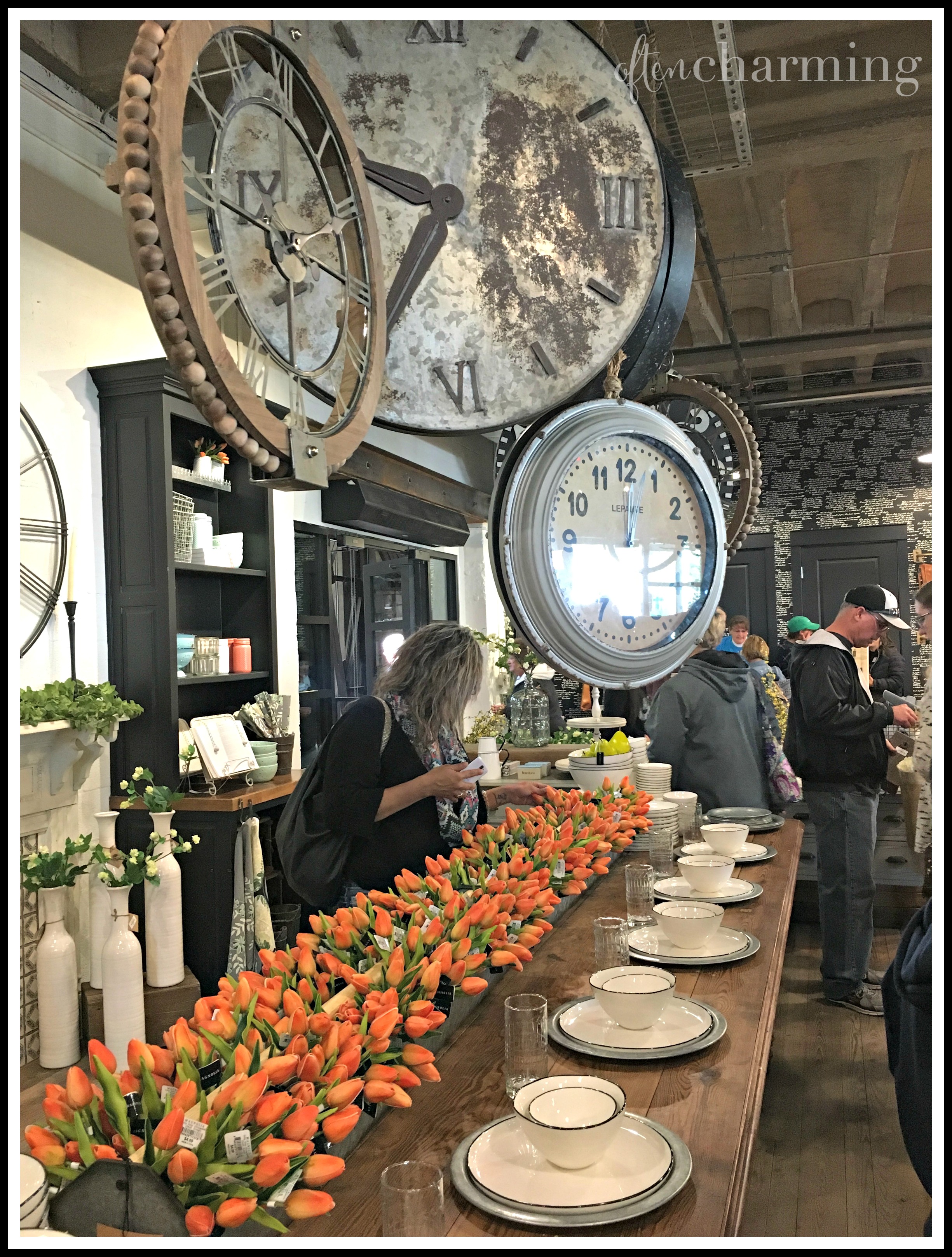 Magnolia Market Clocks Infinity Clock Frame By Magnolia Home | City