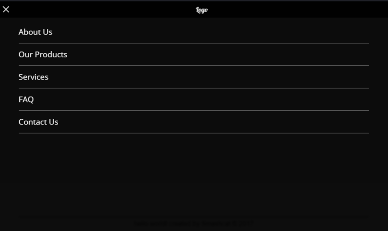 React Sidebar Menu Component Examples - OnAirCode