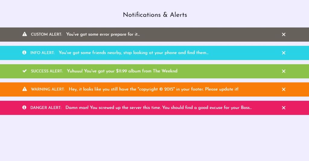 20+ CSS Alert Box Examples with Code Snippet - OnAirCode