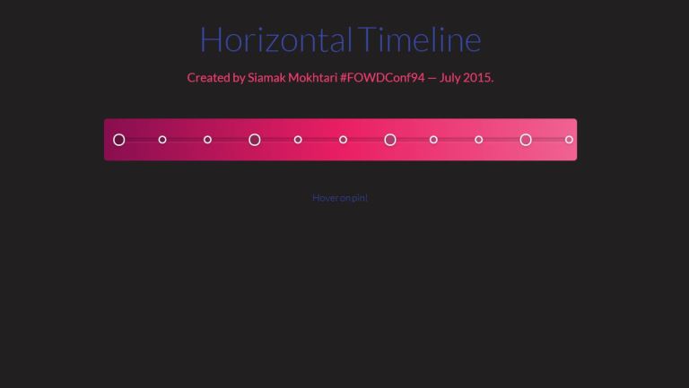 23+ Horizontal Timeline CSS Examples - OnAirCode