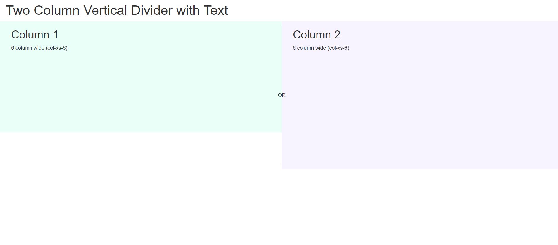 8+ Bootstrap Vertical Divider Examples - OnAirCode