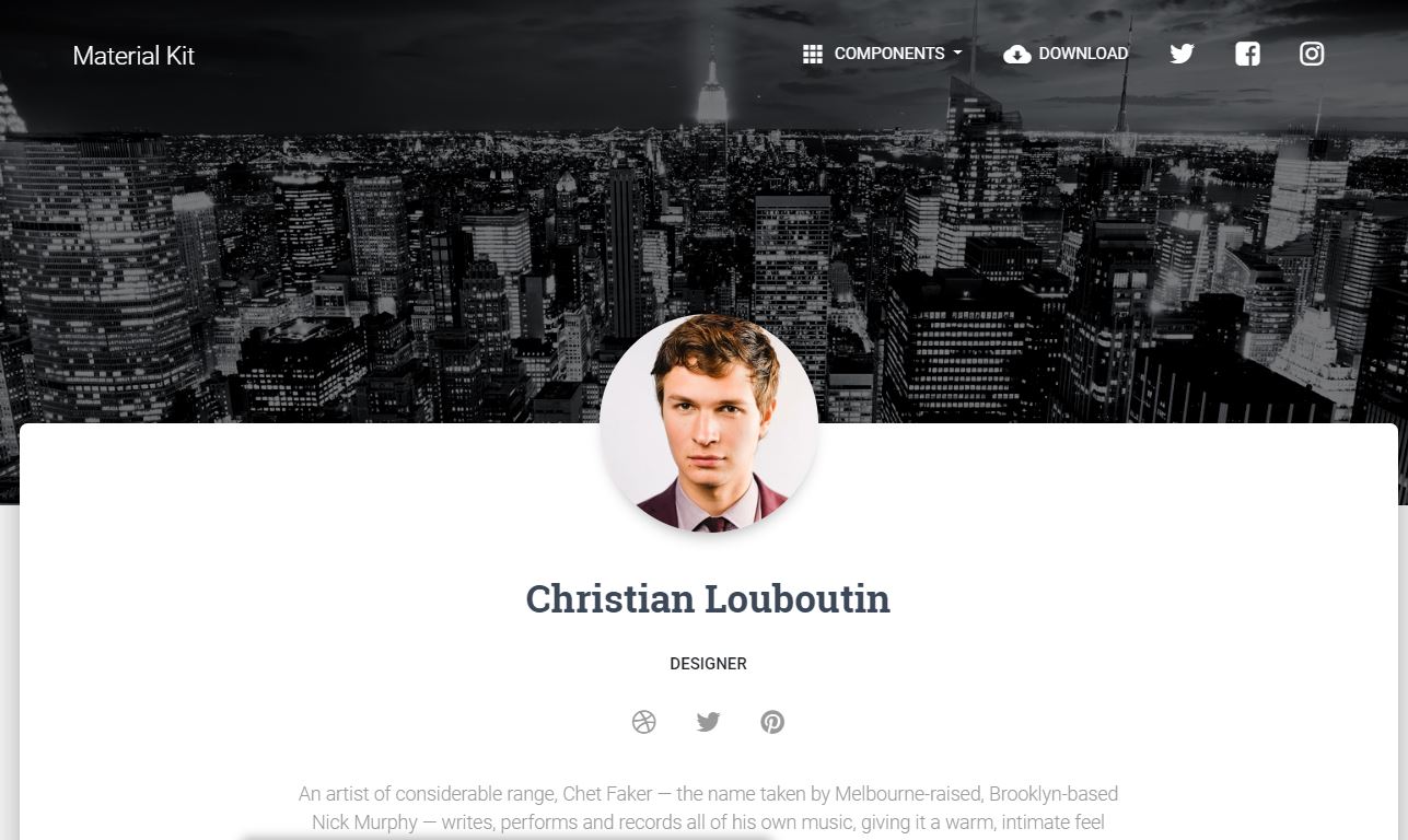 15 Bootstrap User Profile Page Design Examples Onaircode 0528