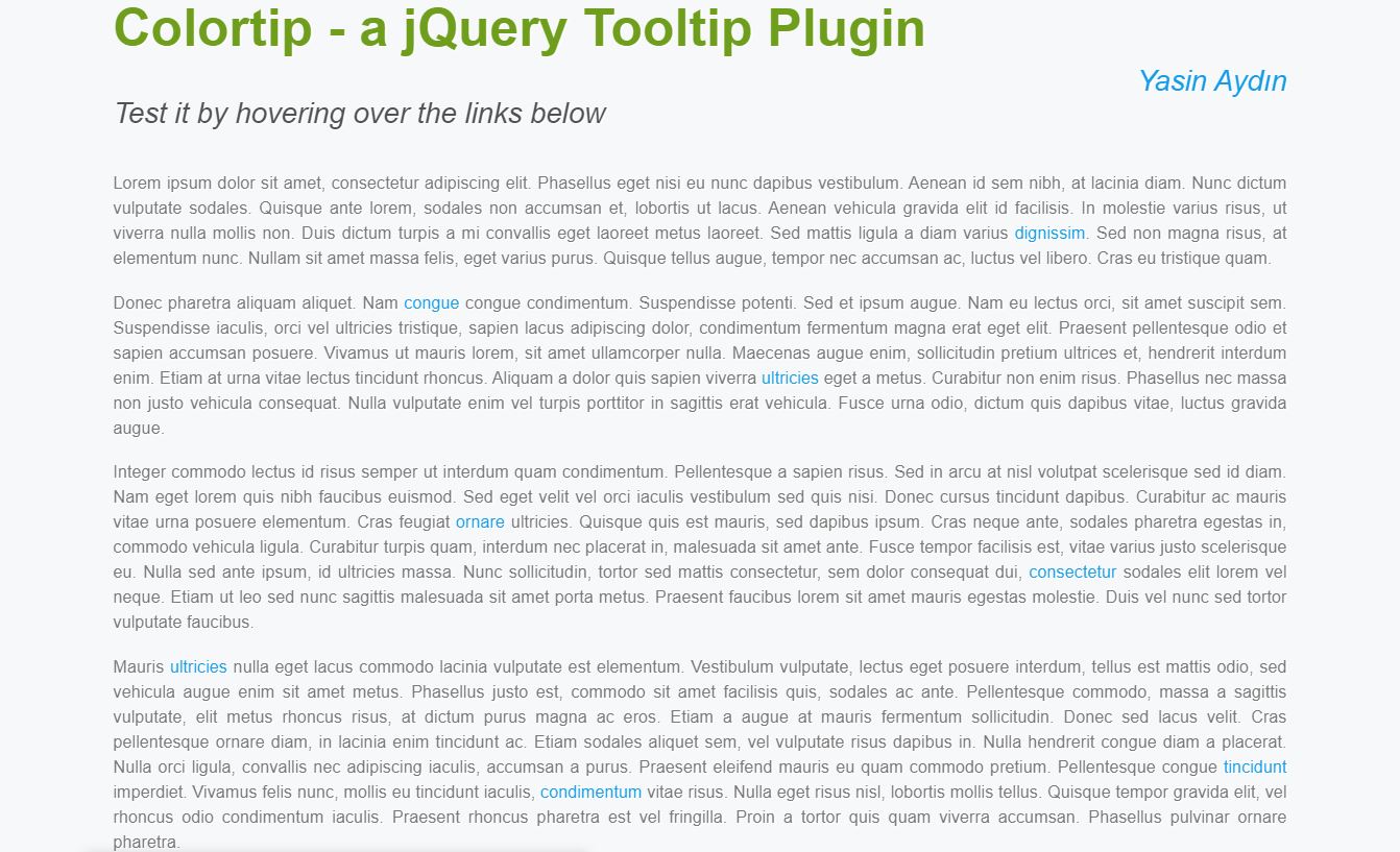 16+ JavaScript Tooltip Design Examples - OnAirCode