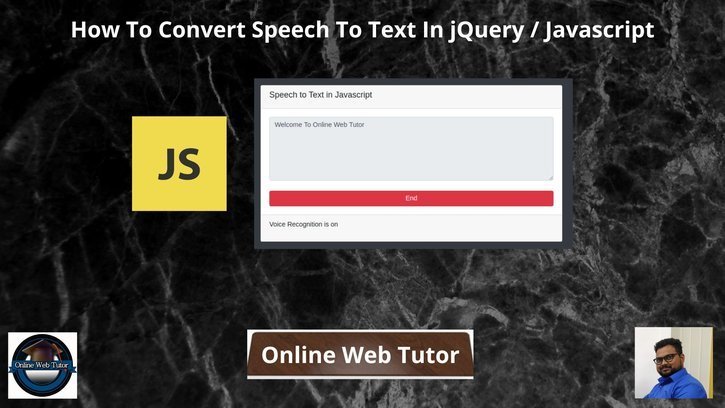 How To Convert Speech To Text In jQuery / Javascript