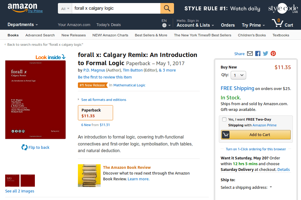 forall x: YYC is now on Amazon (and how it got there) – Open Logic Project