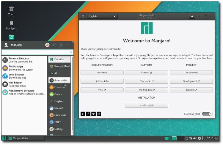 Manjaro Linux update brings GNOME, KDE and Xfce desktop environments ...