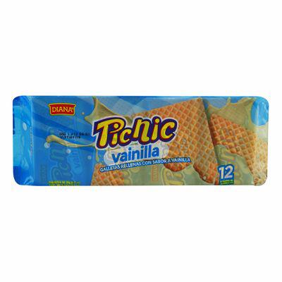 Galletas Picnic Vainilla Diana – 12 Paquetes – Panaderia Extra