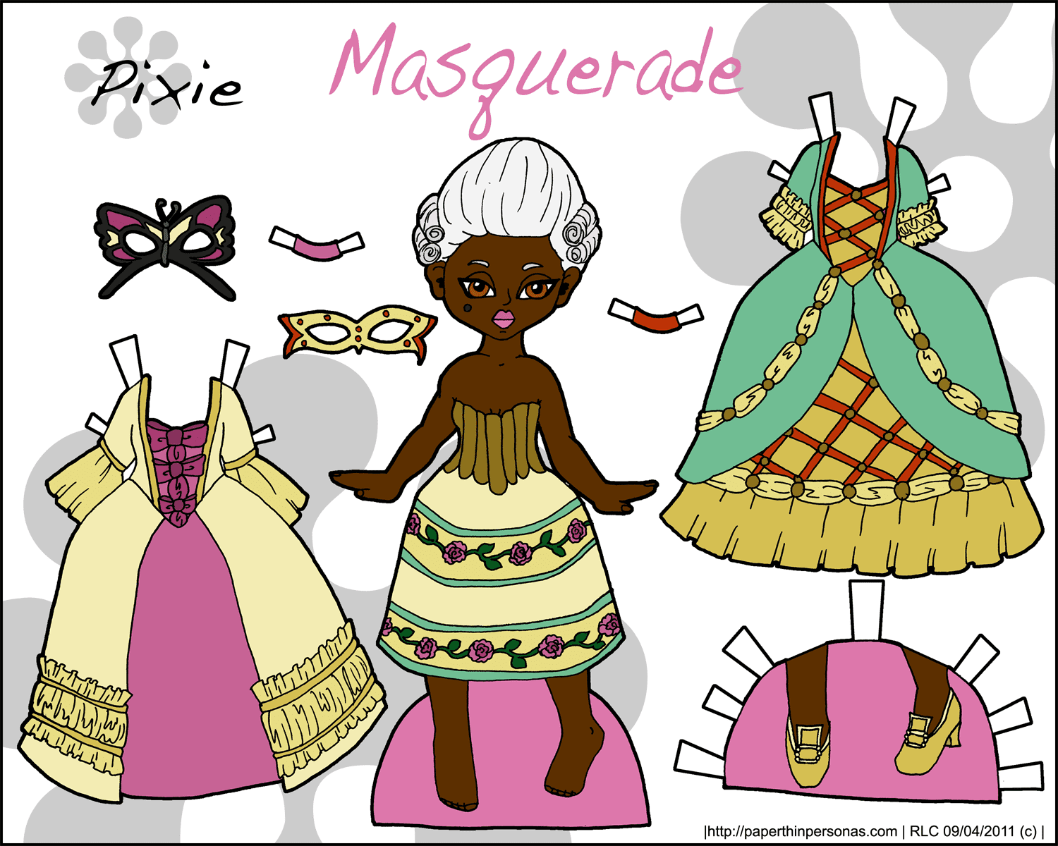 Pixie & Puck: Masquerade • Paper Thin Personas