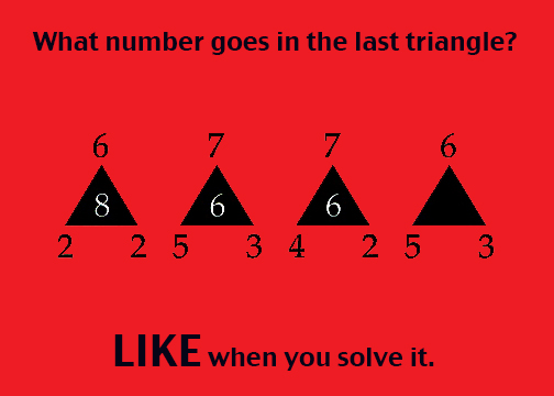 Brain Teaser: What Number Goes in the Last Triangle? | Passnownow.com