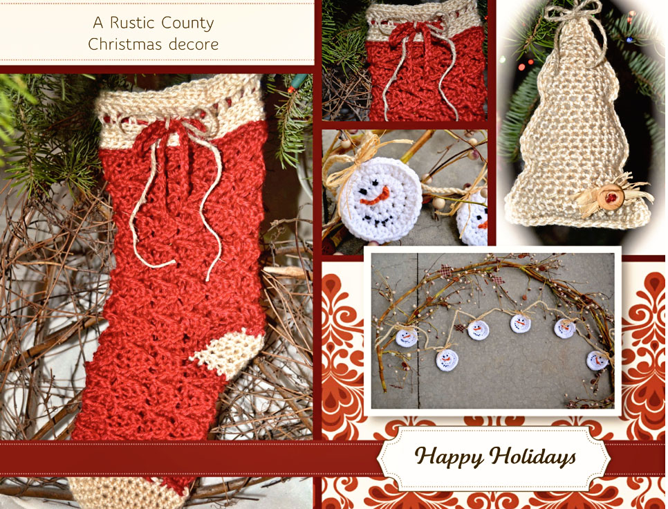 Free Crochet Pattern: Rustic Country Christmas - Pattern Paradise