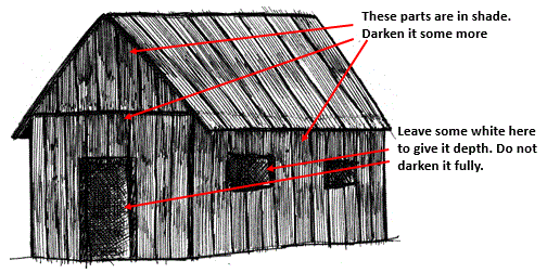 How to Draw a Wooden Structure with Pen and Ink - My Pen and Ink Drawings