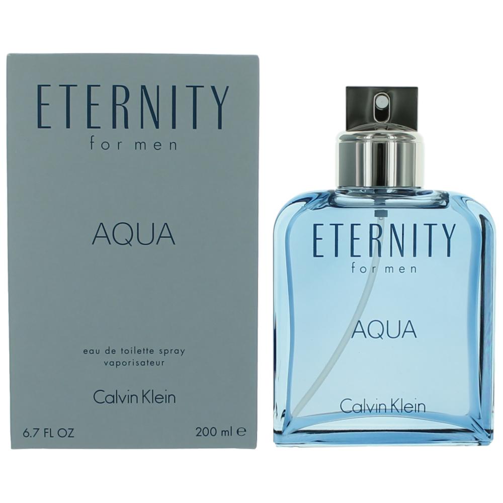 Eternity Aqua By Calvin Klein, 6.7 Oz Eau De Toilette Spray For Men ...