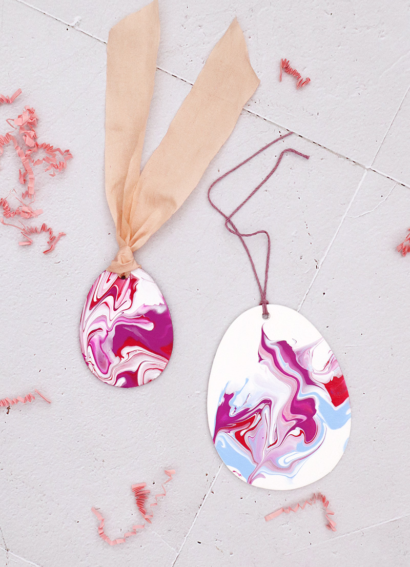 DIY Fluid Art Easter Egg Decorations with DecoArt - Persia Lou