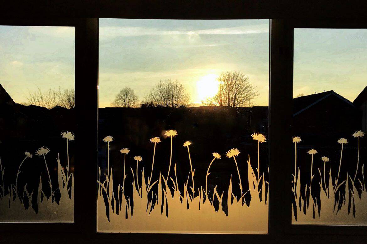 How To Make Over A Window with Frosted Window Film | PinksCharming
