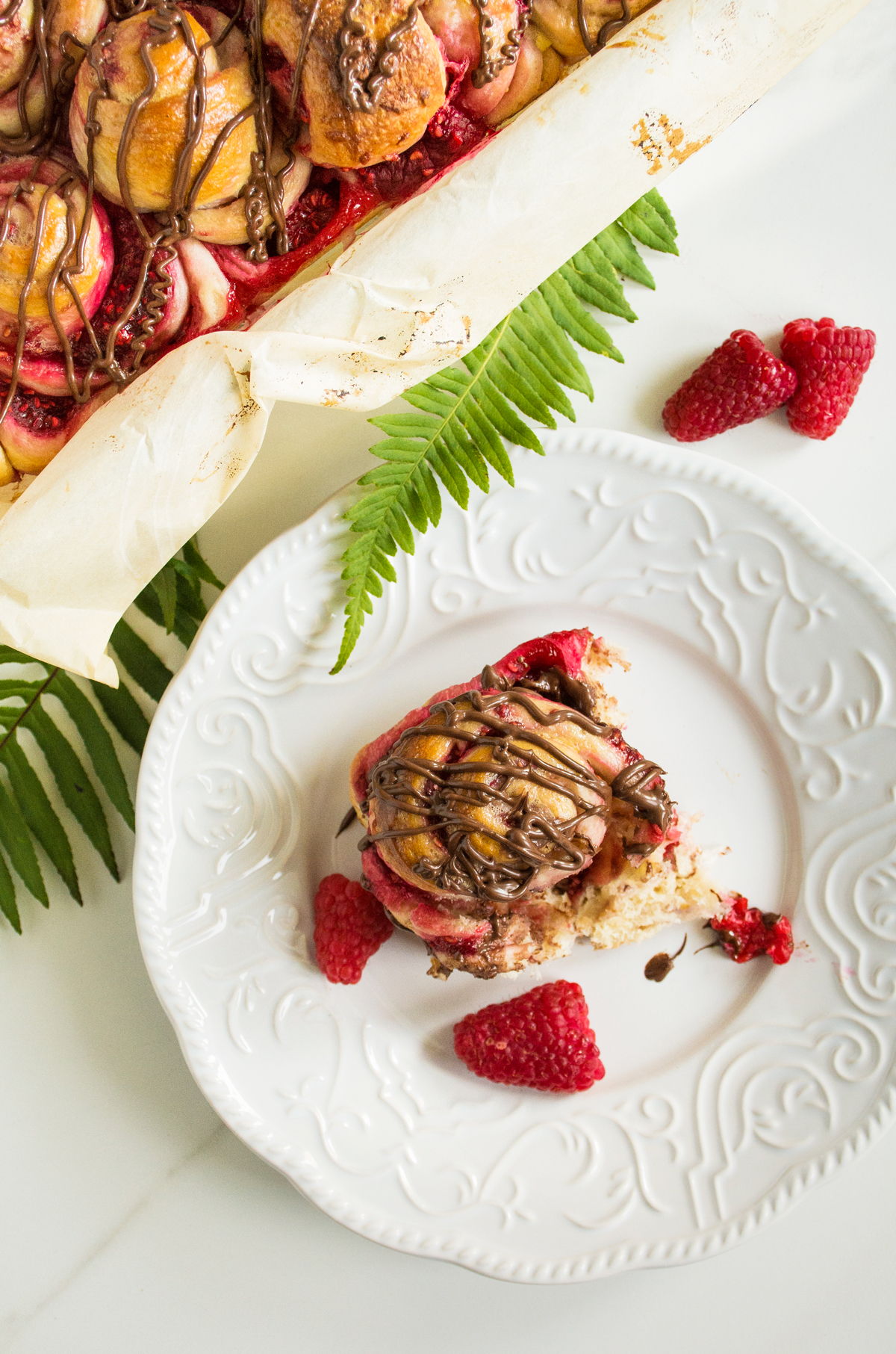 Chocolate Raspberry Sweet Rolls