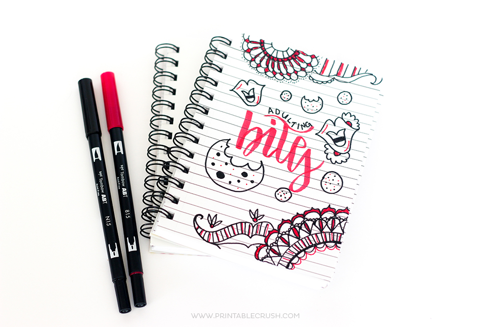 How to Create Hand Lettered Notebook Art - Printable Crush