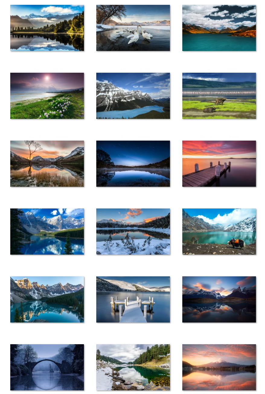 Lakeside Vistas theme for Windows (download) • Pureinfotech
