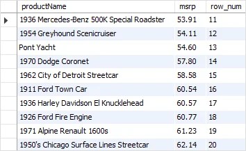 MySQL ROW_NUMBER Function - python tutorials