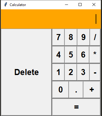 Tkinter - Example 2: a calculator | python programming