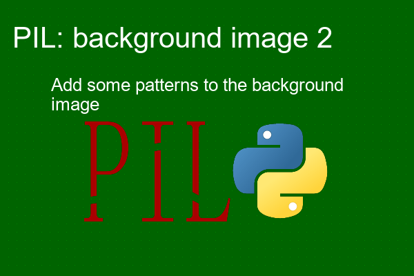 Pil Drawing Points Patterns On Image Python Programming 9198