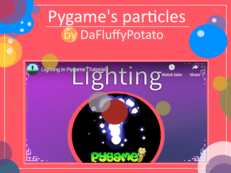 Particles Dafluffypotato Python Programming