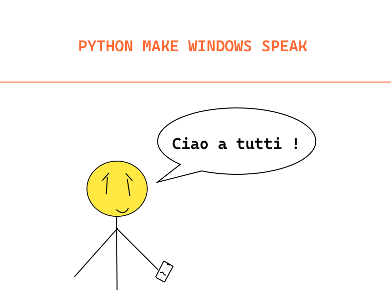 Make Windows speak with python | python programming