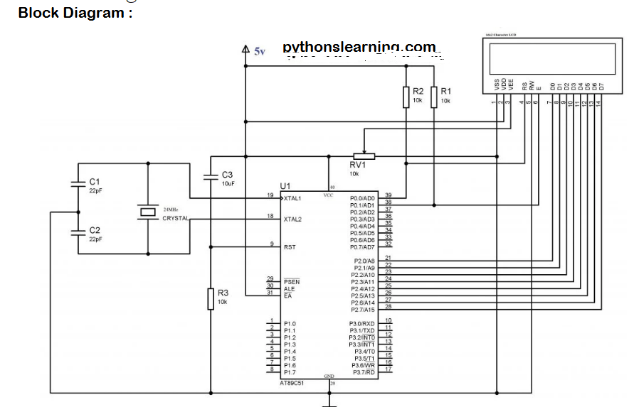 lcd circuit diagram - Circuit Diagram