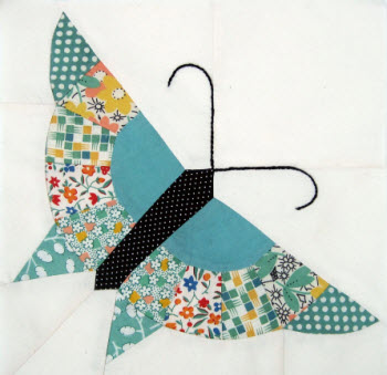 Free pattern: Pieced Butterfly Block | Butterfly quilt pattern, Paper ...