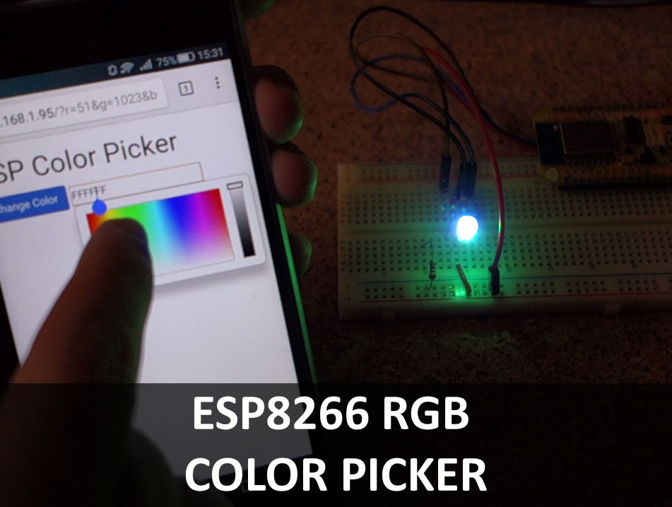 ESP8266 RGB Color Picker | Random Nerd Tutorials