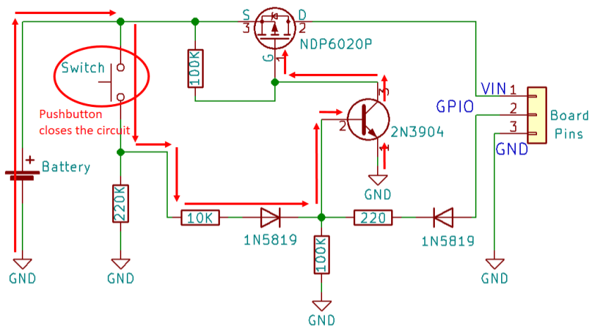 Latching Power Switch Circuit (Auto Power Off Circuit) | Random Nerd Tutorials