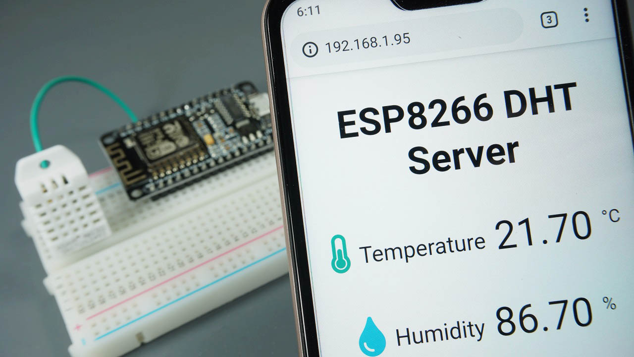 Esp8266 Dht11dht22 Web Server Arduino Ide Random Nerd Tutorials 