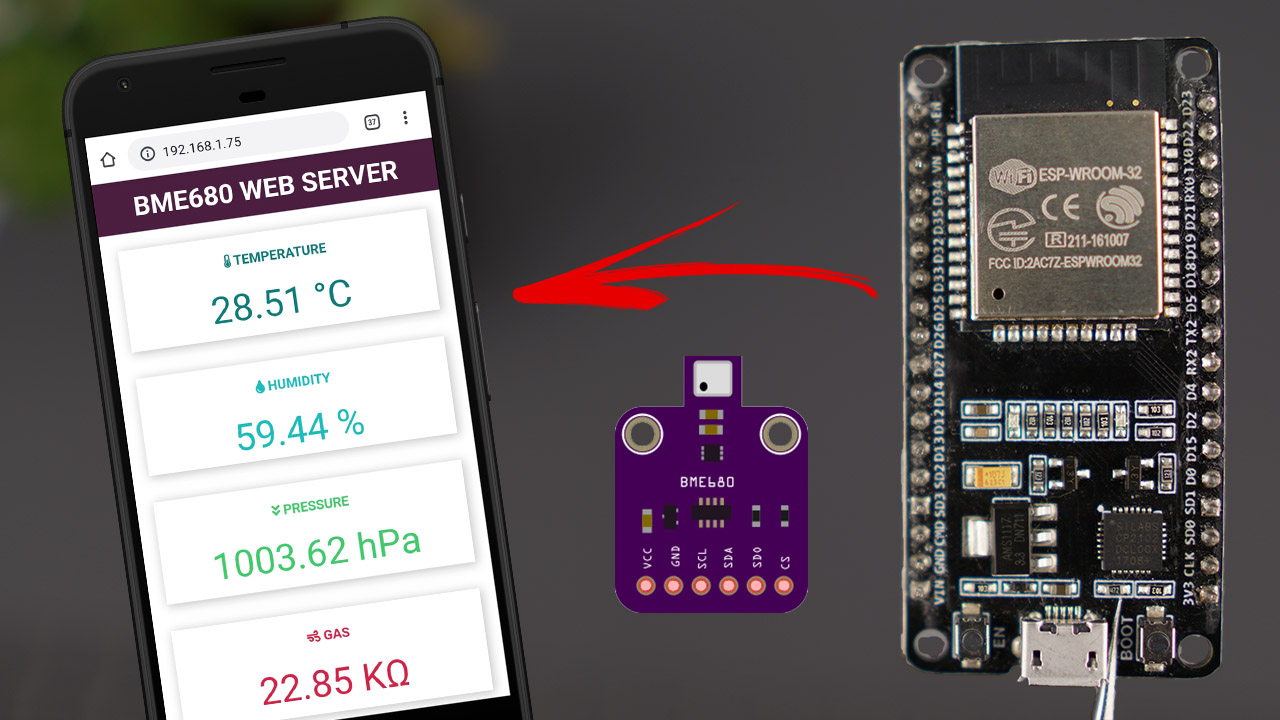 Esp32 Web Server With Bme680 Weather Station Random Nerd Tutorials