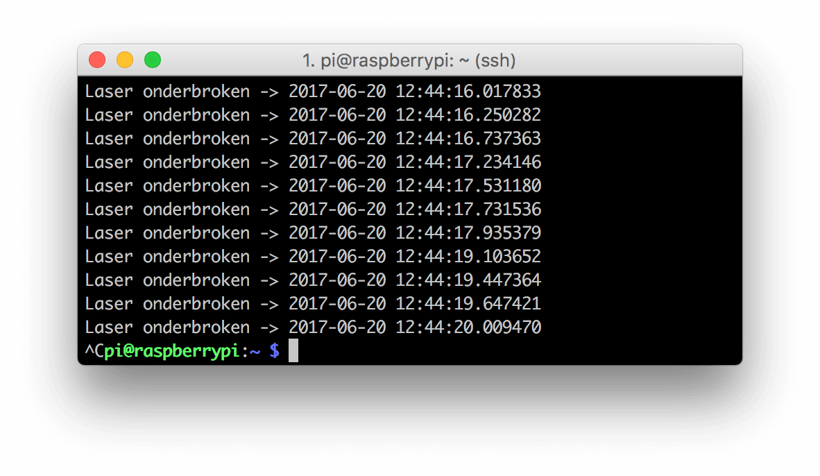 Tripwire met behulp van laser en lichtsensor • raspberrytips.nl