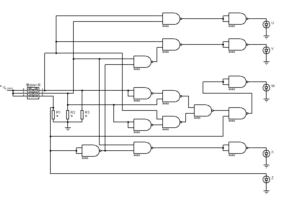 7 Segment Display Logic Circuit