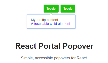 React Portal Popover Component | Reactscript