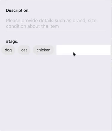 Tag Input Component For React Native - Tags | Reactscript