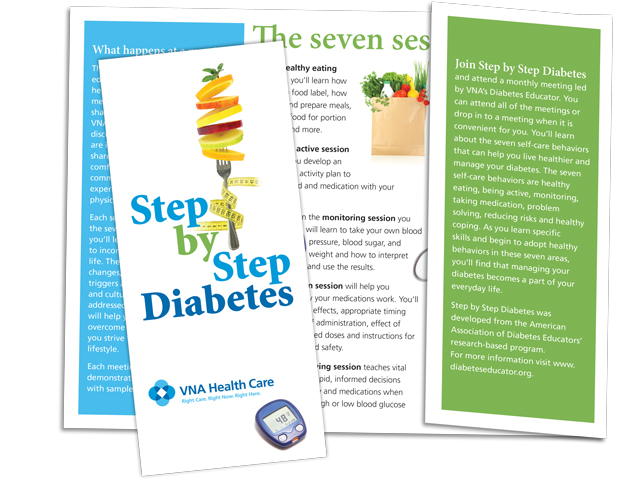 VNA Diabetes Brochure - Resolution Creative | Graphic Design | Batavia ...