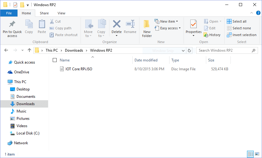 How to load windows 10 iot iso - plpase