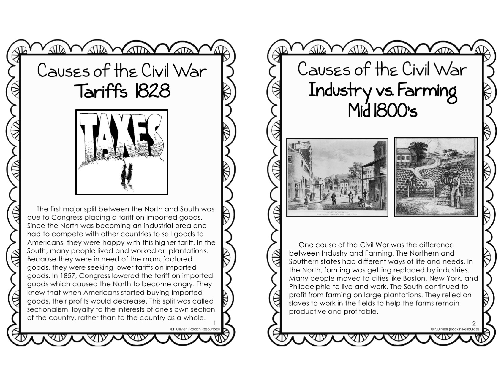 Civil War Informational Text Booklet | Rockin Resources