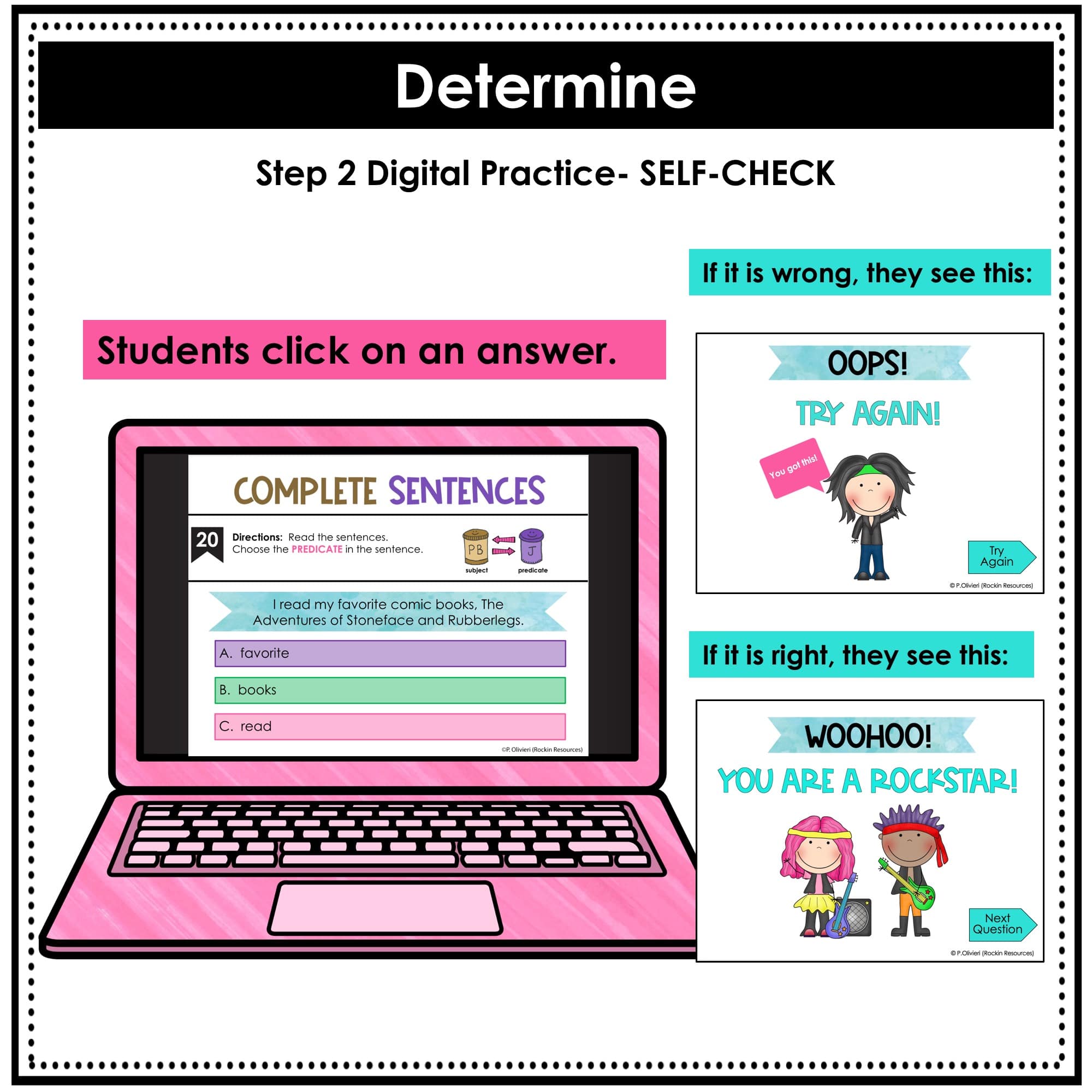 5th Grade Digital Step-by-Step Complete Sentences Practice | Rockin ...