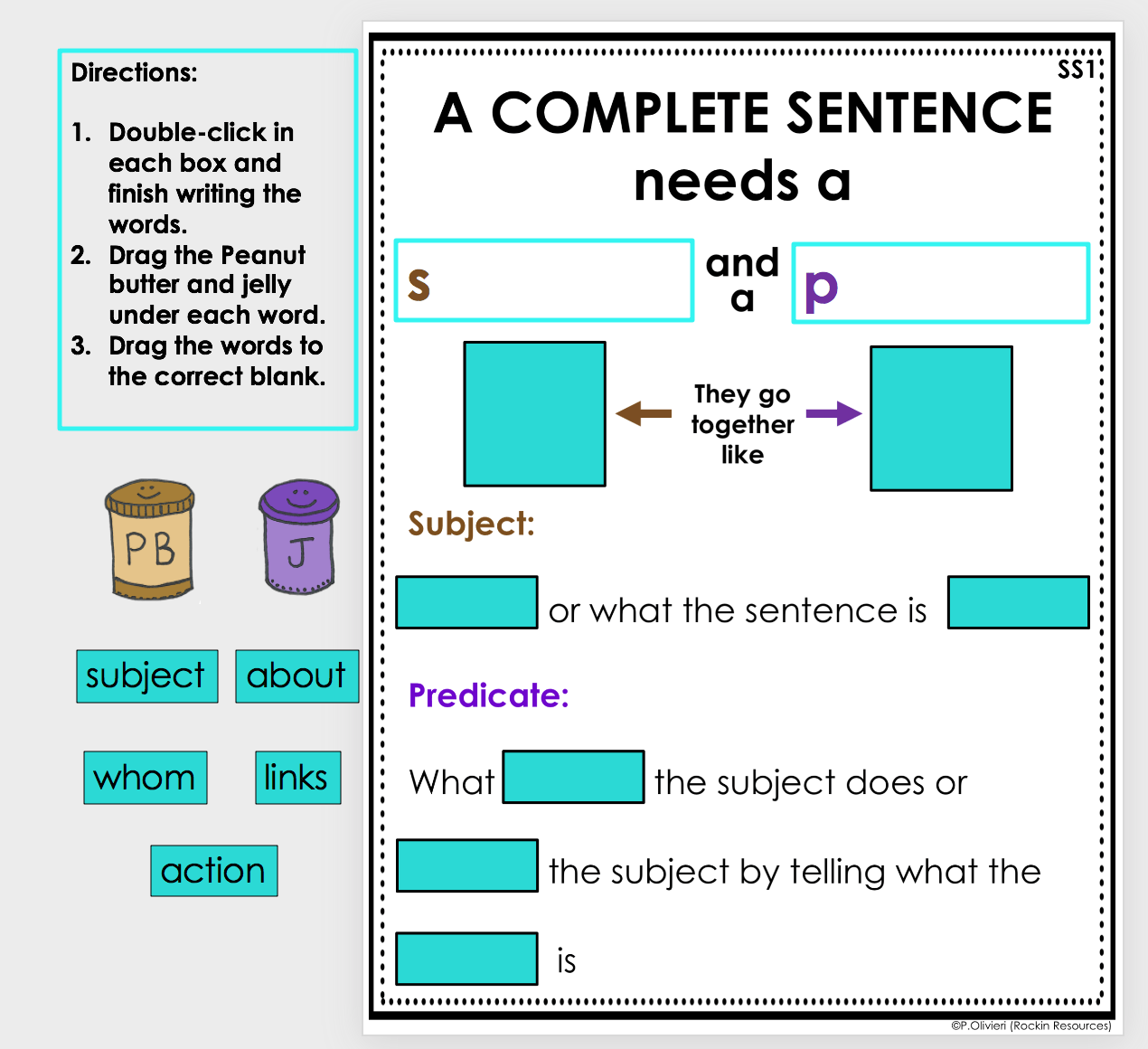 Complete sentences notes - Rockin Resources