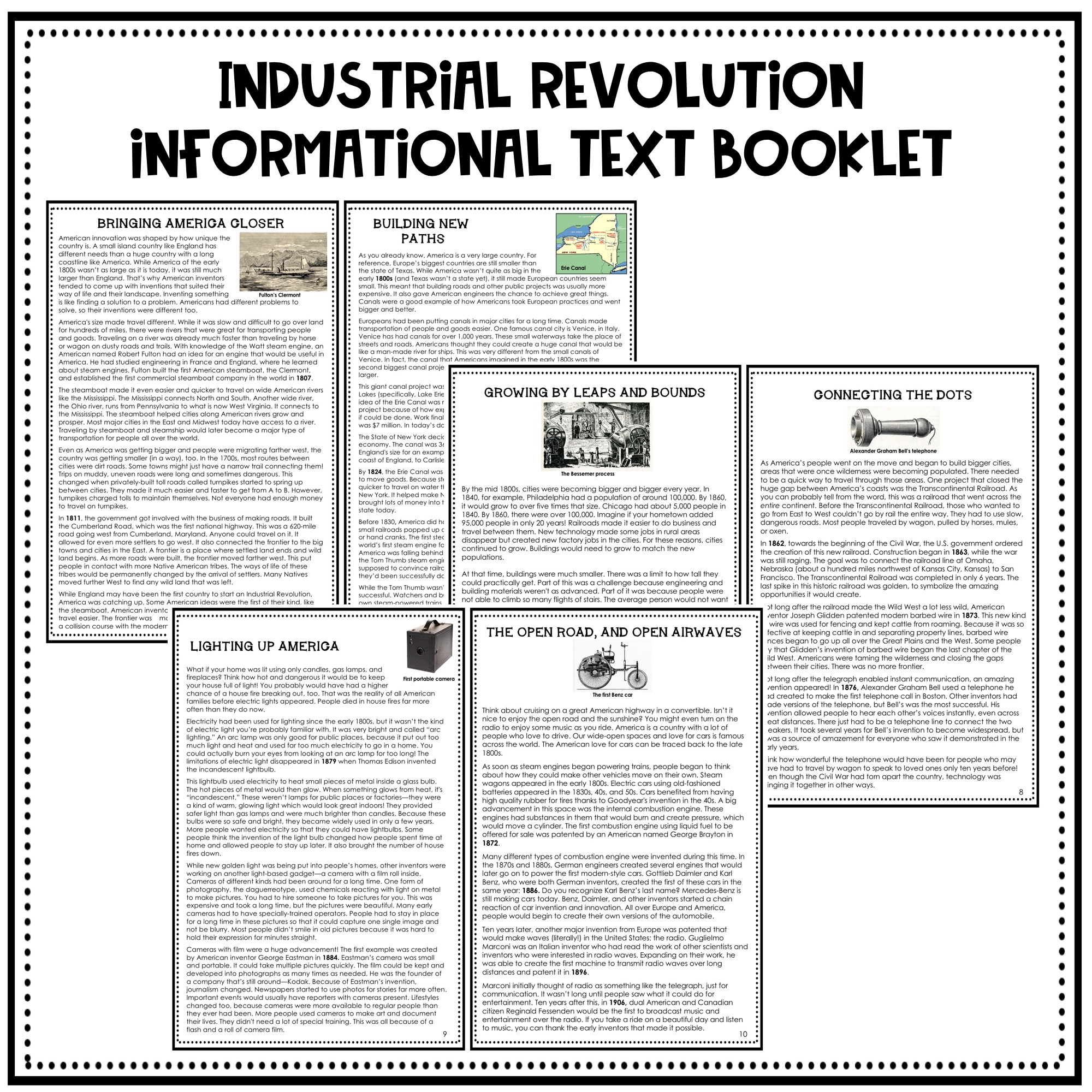 U.S. History Informational Text Booklets Bundle - Rockin Resources