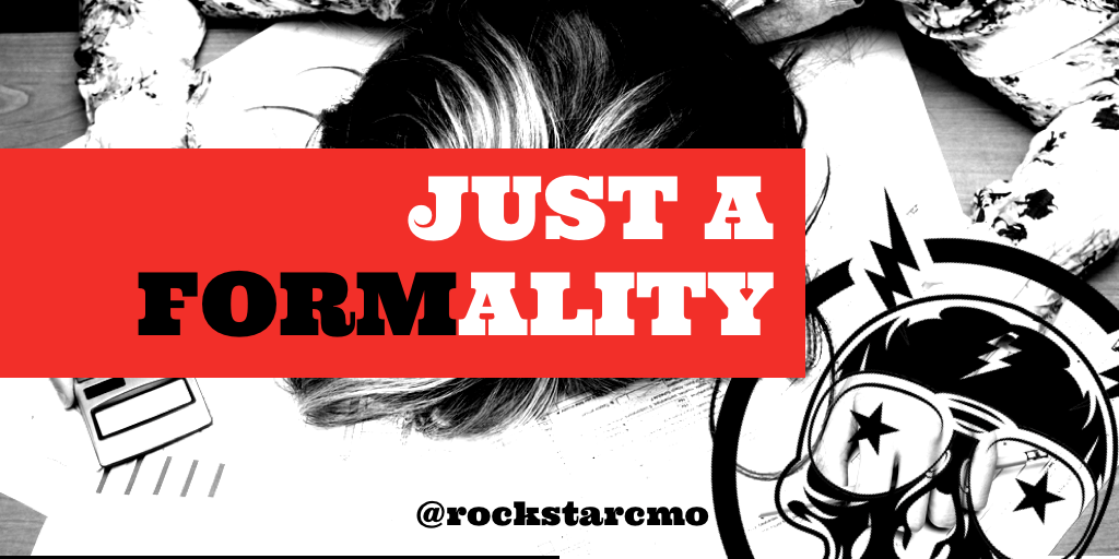 Just a formality - Rockstar CMO