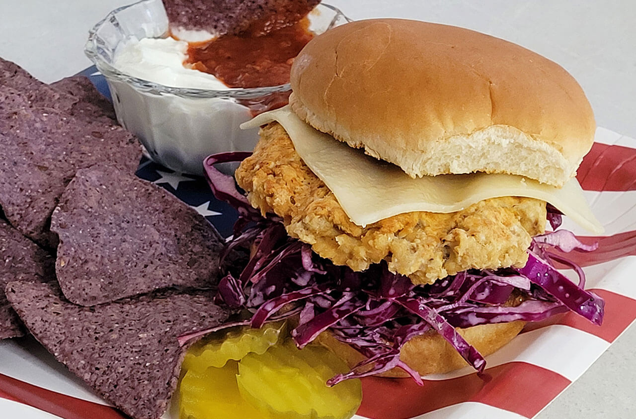 Red, White & Blue Surf Burger