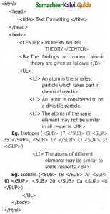 Samacheer Kalvi 11th Computer Applications Guide Chapter 11 HTML ...