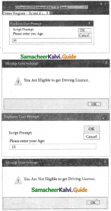 Samacheer Kalvi 11th Computer Applications Guide Chapter 15 Control ...